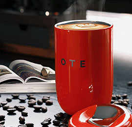 OTE Vacuum Insulated Coffee Mug, Double-wall Stainless Steel Travel Tu ...